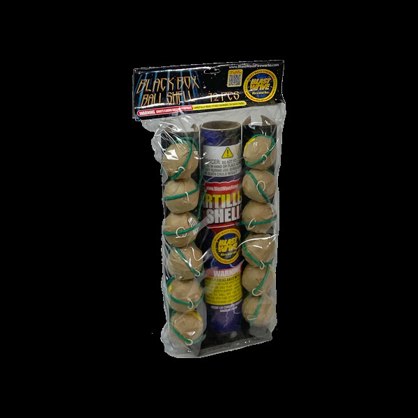 Black Box Ball Shell (12 shells) – Crossroads Fireworks Little Amana