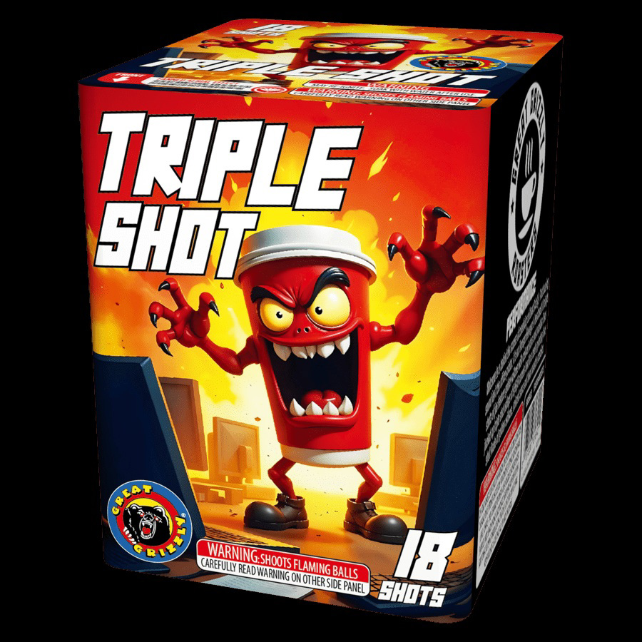 Triple Shot 18-shot – Crossroads Fireworks Little Amana